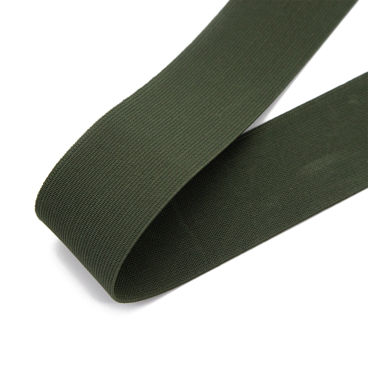 Резинка вязаная 24,08г/м, эластичность 125%, 40мм*25м, оливка, Греция