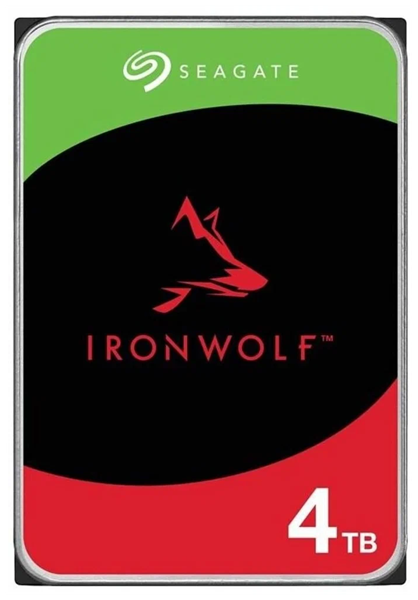 Жесткий диск Seagate IronWolf NAS HDD SATA 4Tb, 5400 rpm, 256Mb buffer, 512e/4Kn, ST4000VN006, 1 year, (analog ST4000VN008)