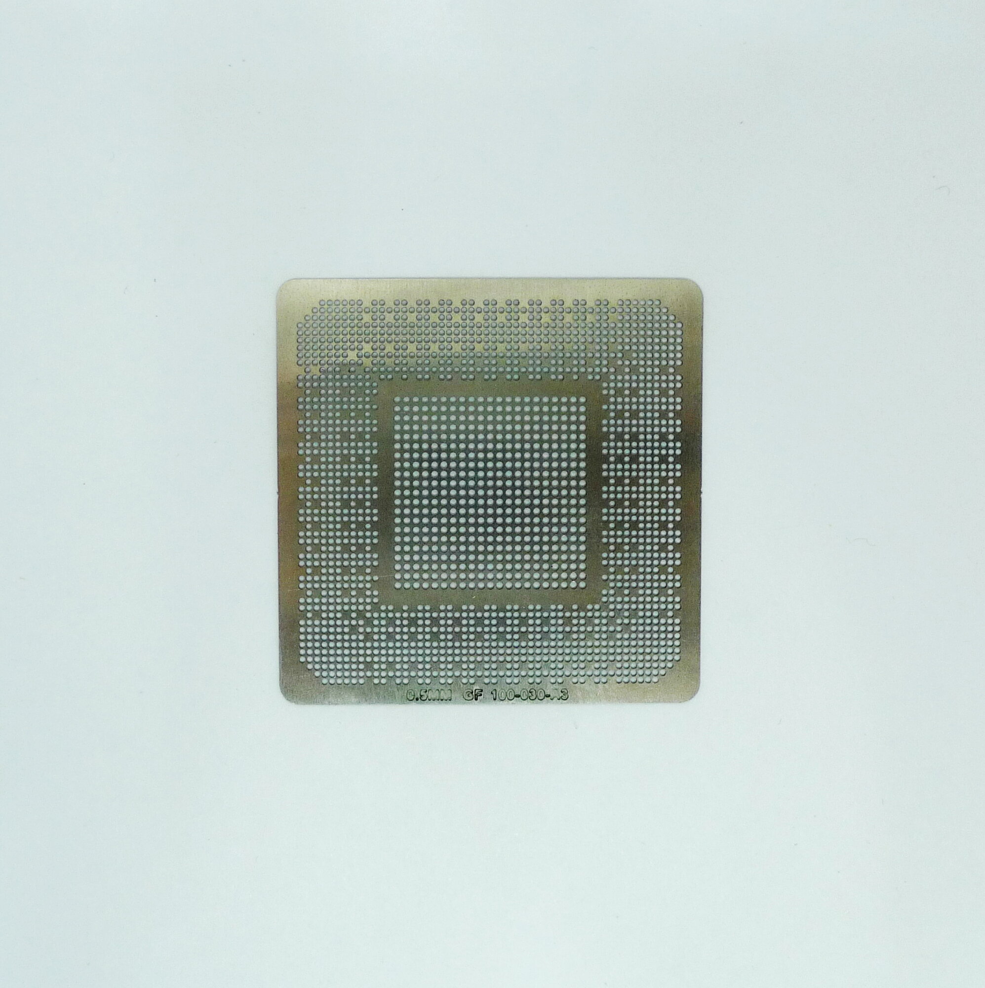 Трафарет BGA для реболлинга GF 100-030-A3 0.5 мм