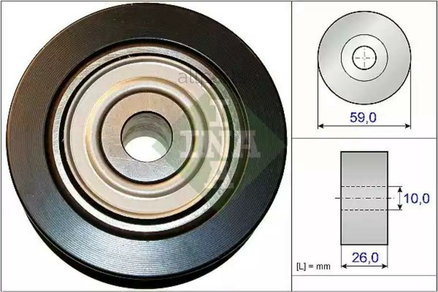 INA 532 0737 10 Ролик руч. ремня MITSUBISHI ASX 2.0 2010-2012