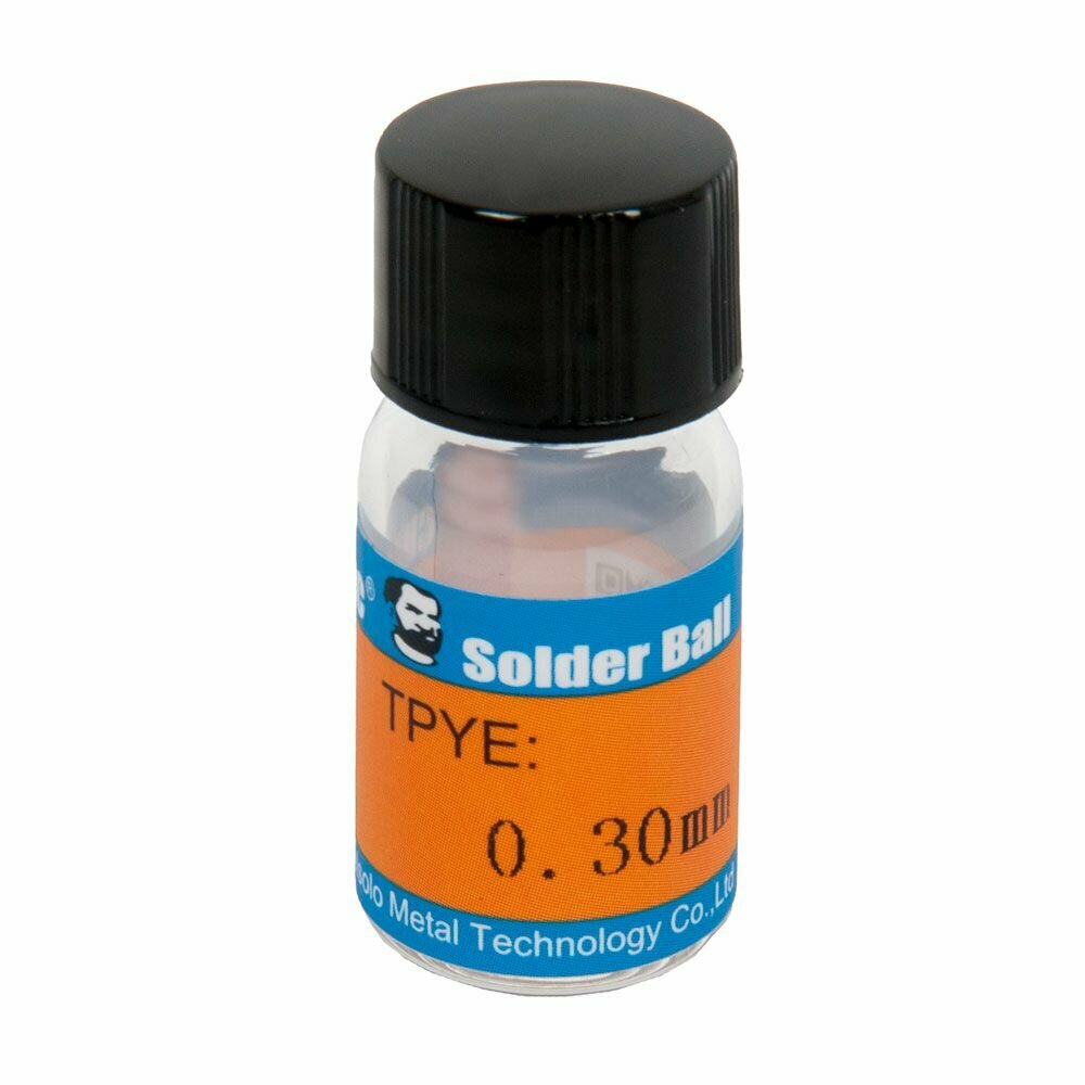 Шарики для реболлинга BGA микросхем Mechanic, диаметр 0.30 мм, 10000 штук