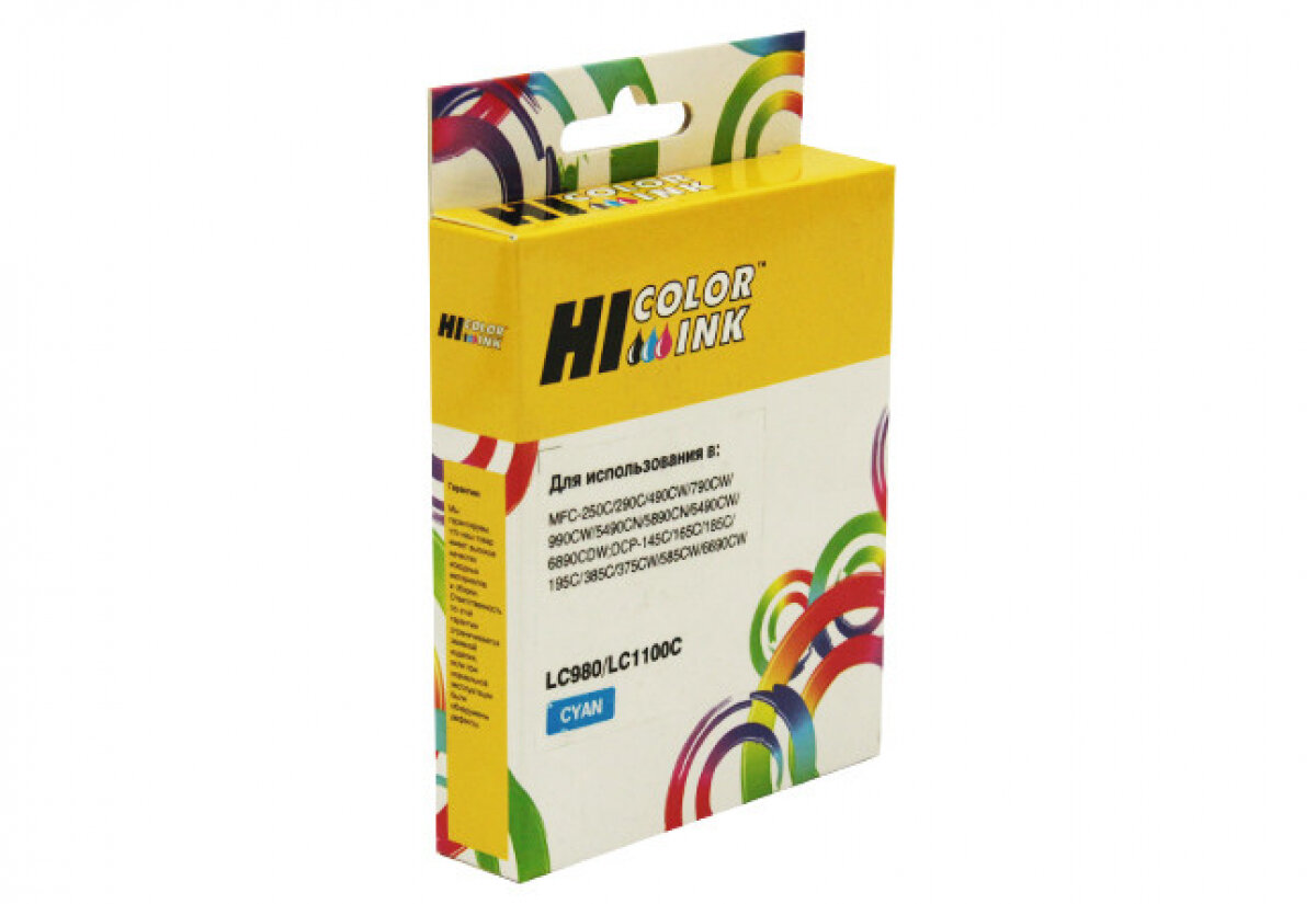 Картридж Hi-Black (HB-LC1100C/LC980C) для Brother DCP-145C/195C/MFC-165C/MFC-250C, C