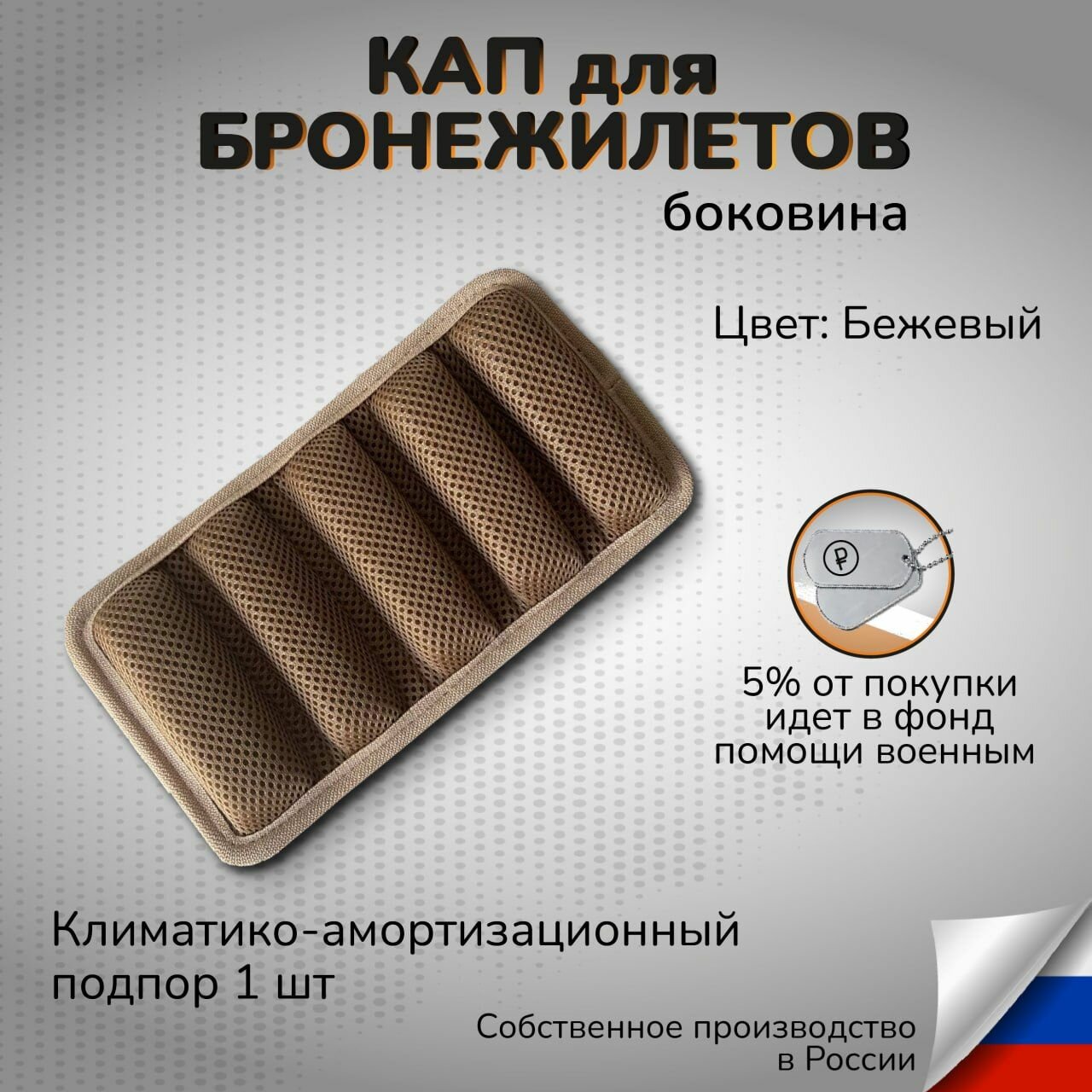 КАПа для бронежилета или тактического пояса - 1штука Климатико - амортизационная подпора для камербанда