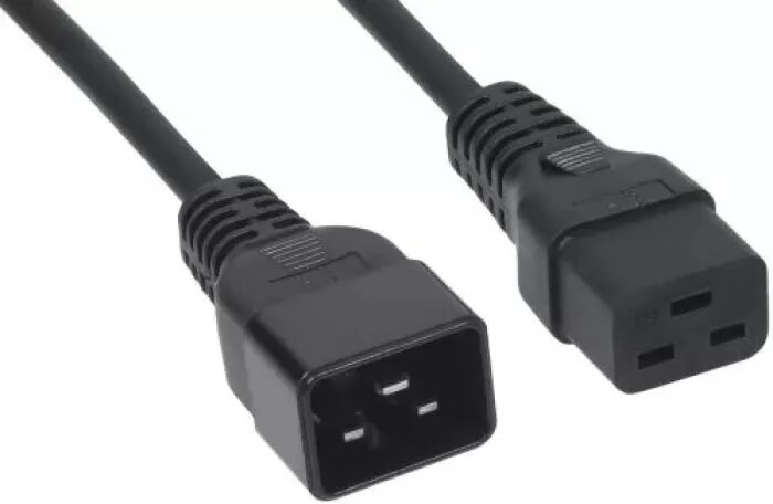 Кабель питания C19 - C20, 1.8м, Filum (FL-PC-C19/C20-C-1.8-BK)