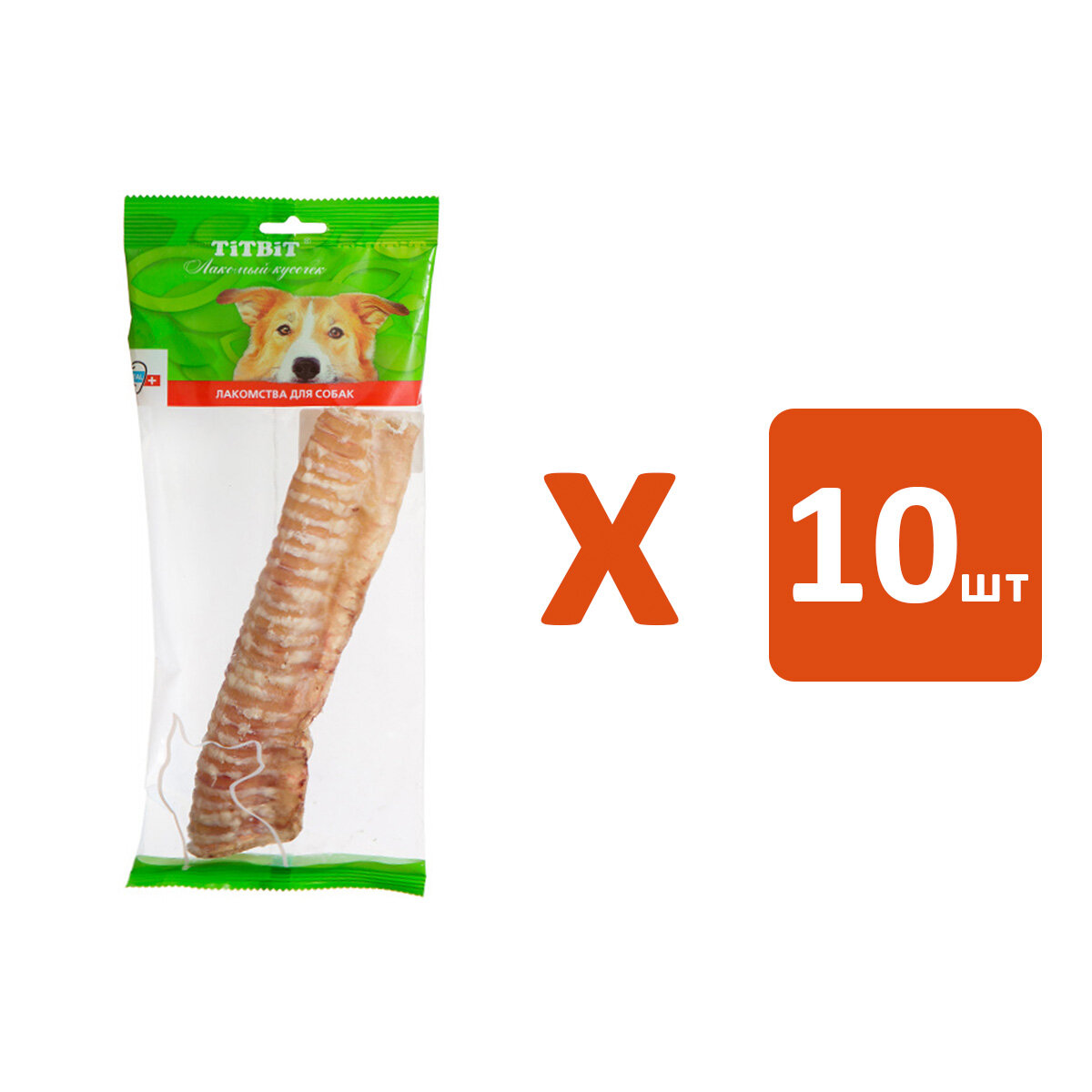 Лакомство TIT BIT для собак Трахея говяжья (1 шт х 10)