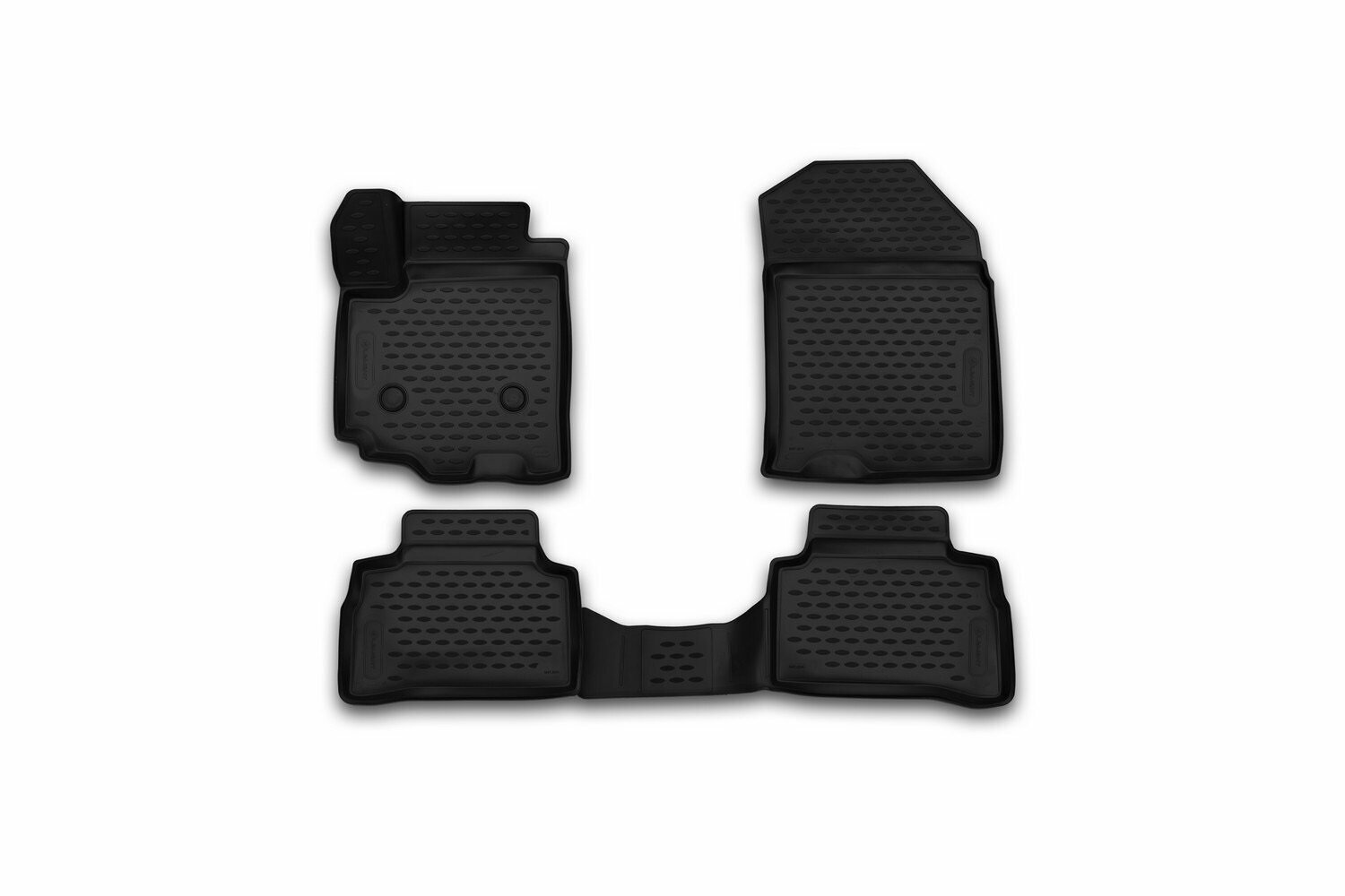 Коврики Standard, 3D в салон SUZUKI Vitara, 2015- , кроссовер, 4 шт. (полиуретан, чёрные) Element. CARSZK00017