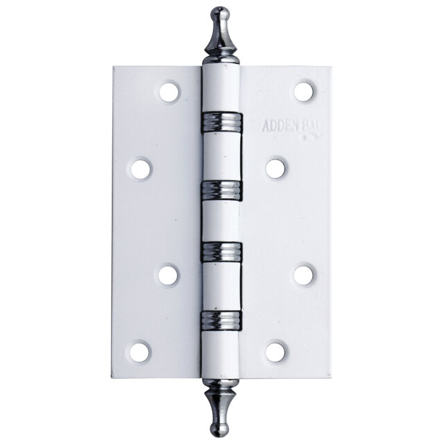 ADDEN BAU универсальная петля 100x70x2,5 мм белый/хром для дверей, шкафов и мебели