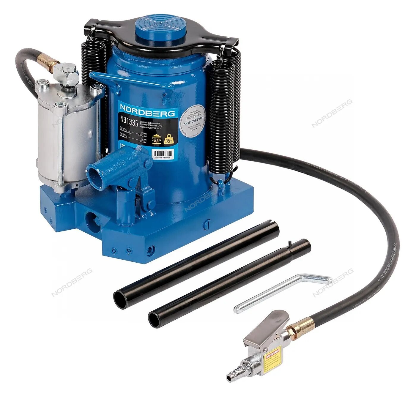 N31335 Домкрат бутылочный пневмогидравлический, 35 т NORDBERG N31335