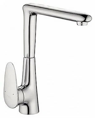 Смеситель Ledeme H58 L4058, латунь, хром, рычажный, горизонтальный, для мойки