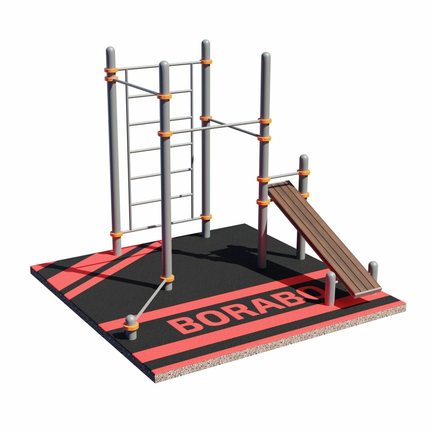 Спортивный комплекс уличный, площадка с турниками