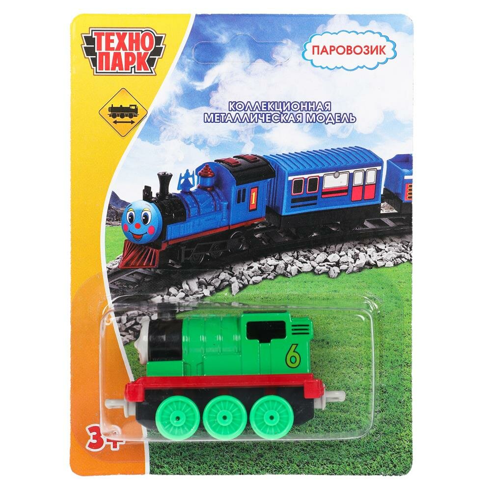 Модель металлическая паровоз аля Томас, 6,5 см. Технопарк 2203I0038-R2 (672)
