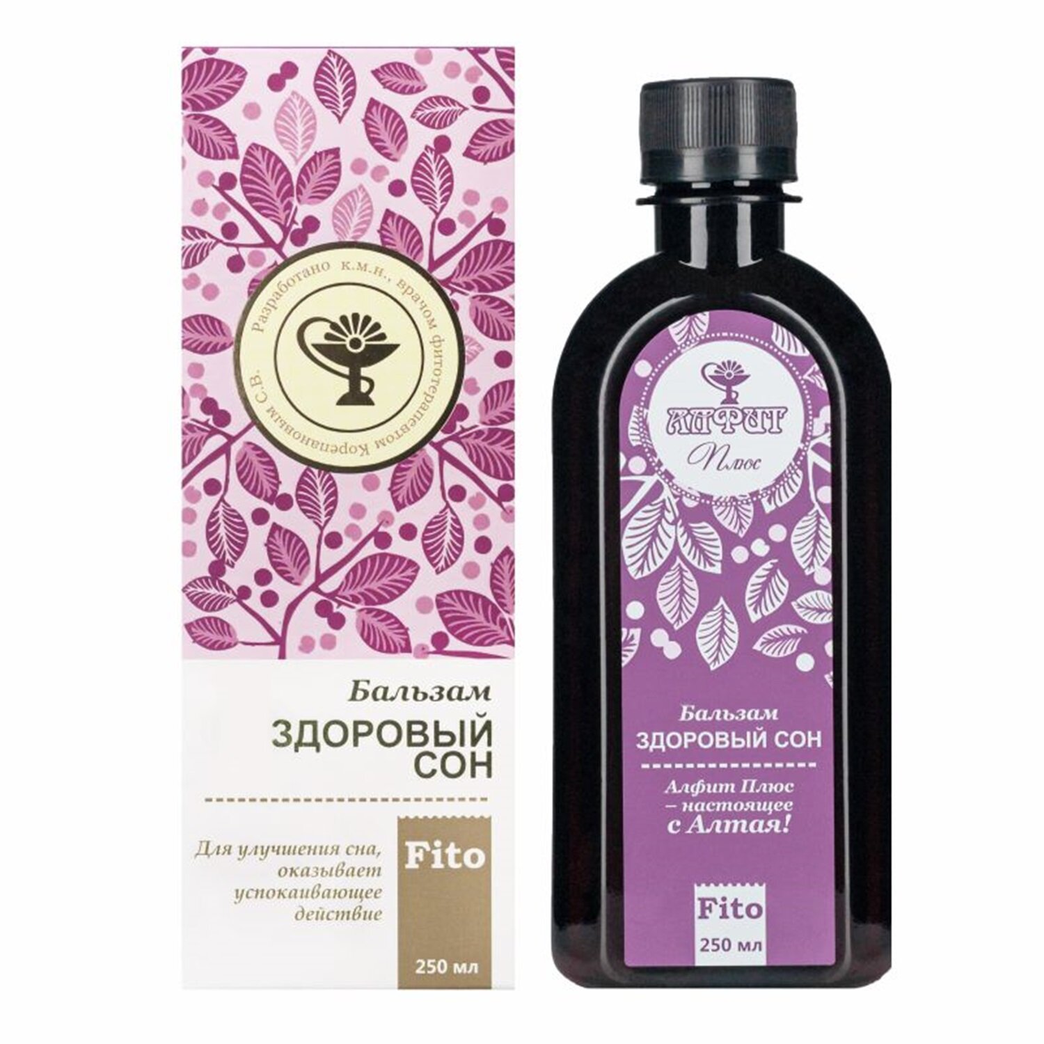 "Здоровый сон" безалкогольный бальзам от бренда "Алфит плюс", объем 250 мл