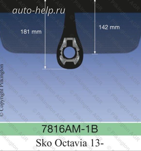 BENSON SKODA Лобовое ДД VIN Фиттинг Молдинг solar