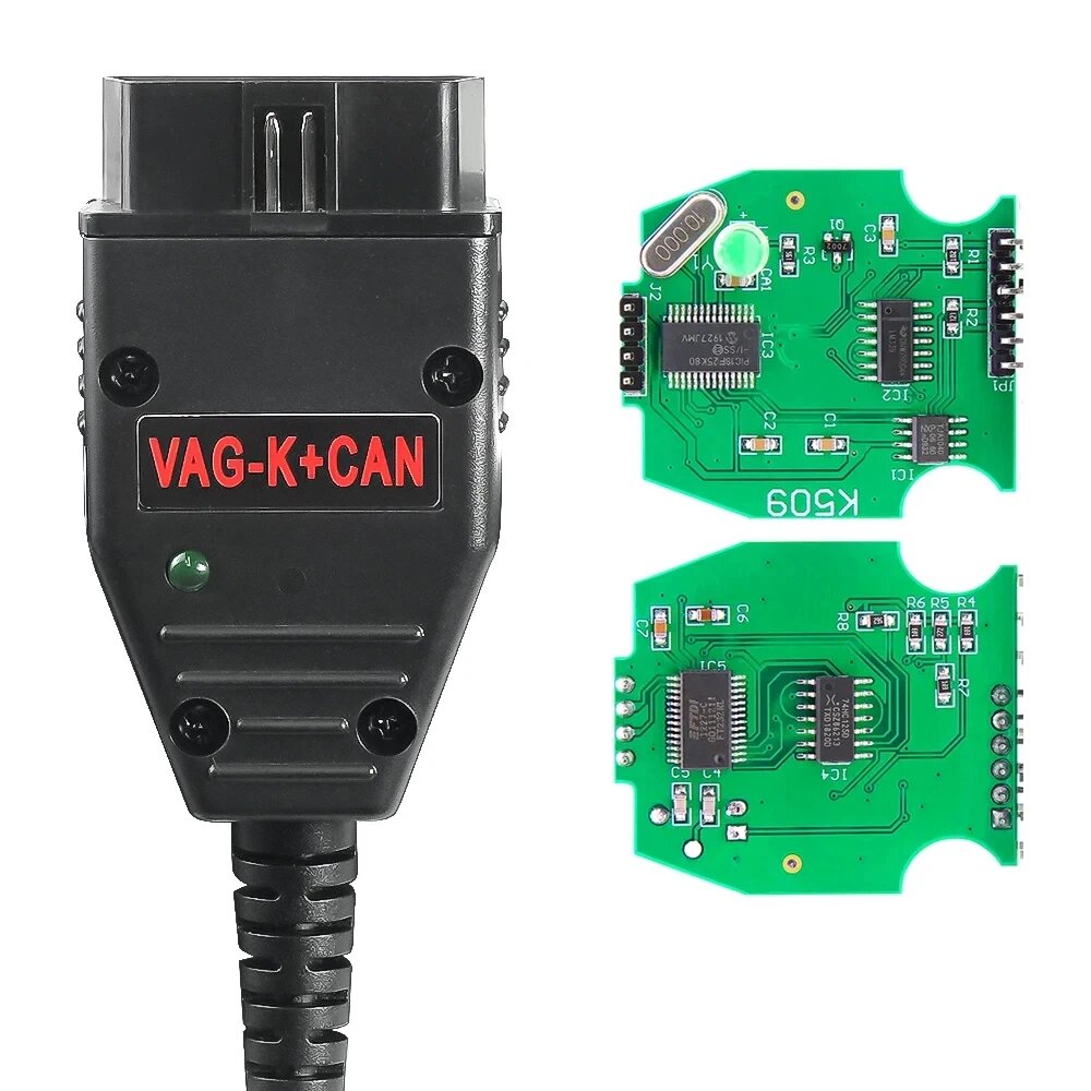 VAG K CAN Commander 1.4 FTDI PIC18F25K80 K+CAN 1 4 OBD 2 OBD2 Автомобильные диагностические инструменты Интерфейс COM K-line Кабель
