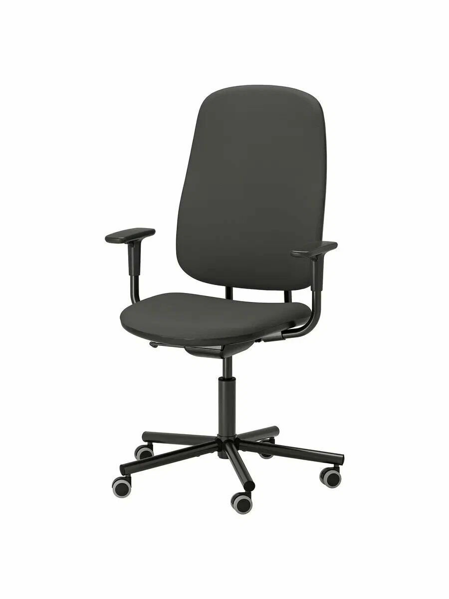 SMORKULL Офисное кресло с подлокотниками IKEA, черный (80503436)