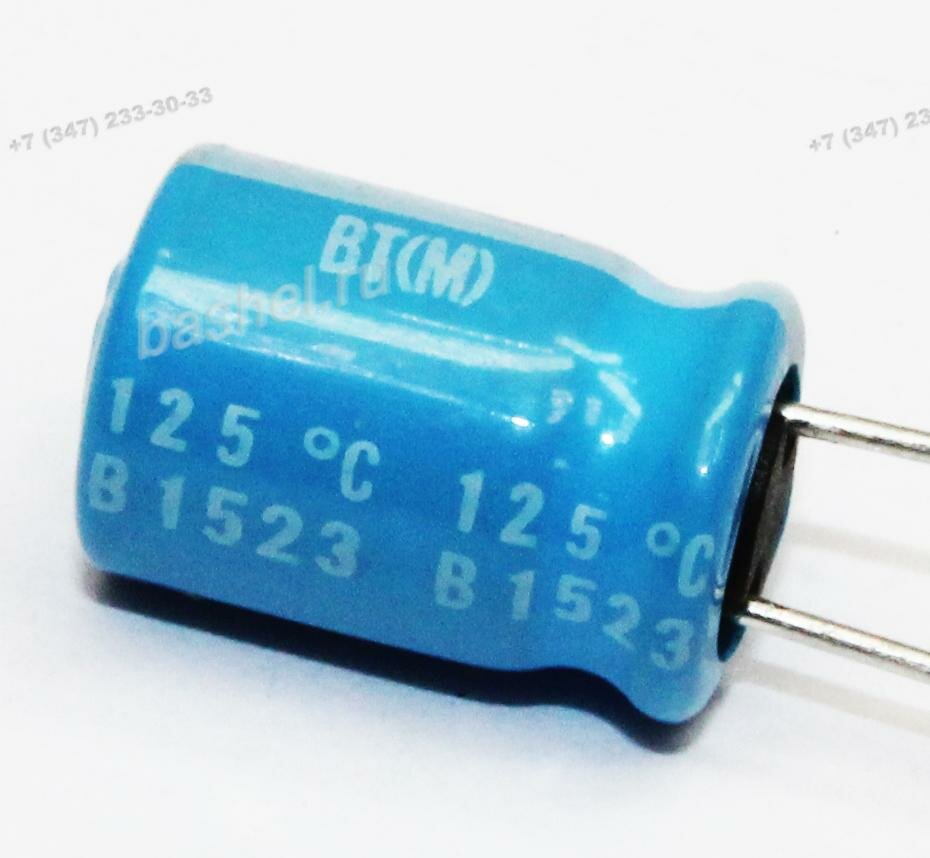 ECAP 100 мкФ / 25 В 8x12 BT(M) 125°C, Конденсатор электролитический, NICHICON