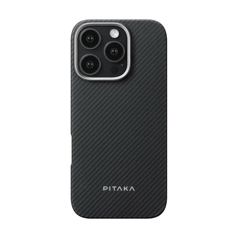 Чехол-накладка для iPhone 16 Pro Max PITAKA Ultra-Slim Case Black/Gray