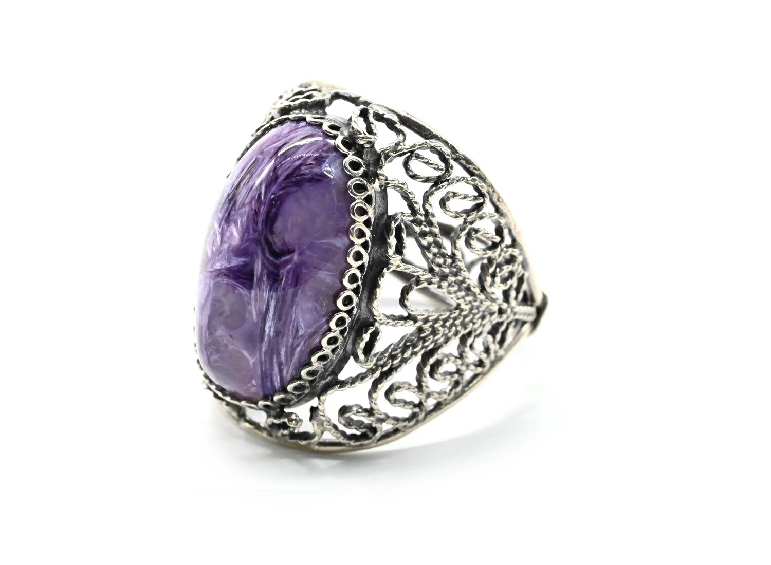 Кольцо, чароит