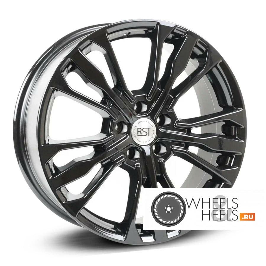RST R188 18x7 5x114.3 et45 dia54.1 Черный глянцевый
