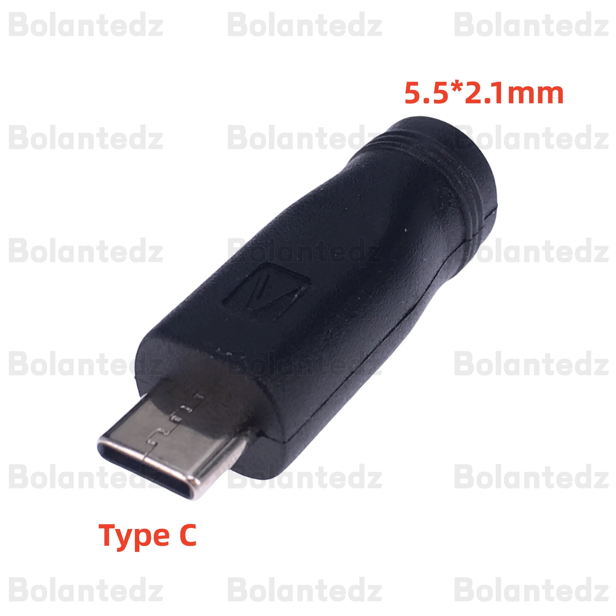 USB Type-C к DC 5.5x2.1 мм адаптер, черный