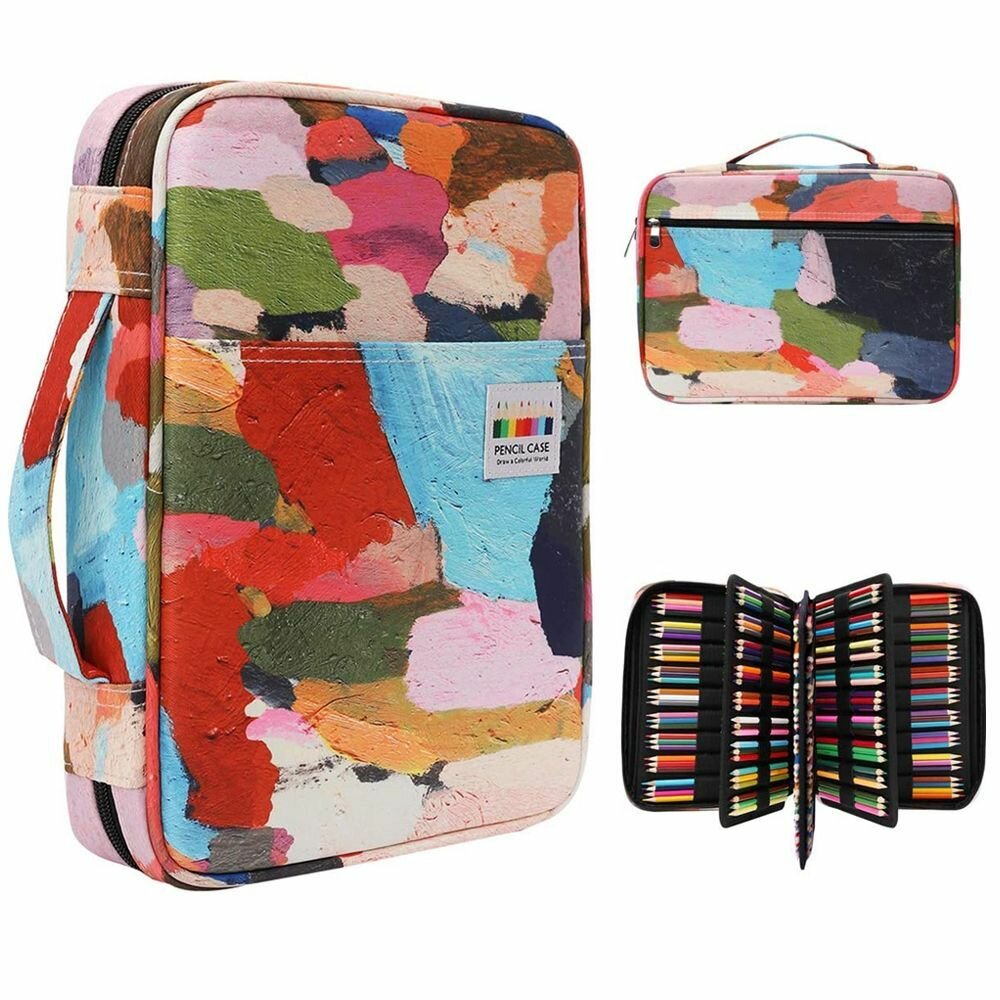 DIANNY Эстетический школьный пенал с 220 отделениями для девочек, сумка-органайзер для канцелярских принадлежностей для цветных карандашей, гелевой ручки, маркера, пеналы на молнии