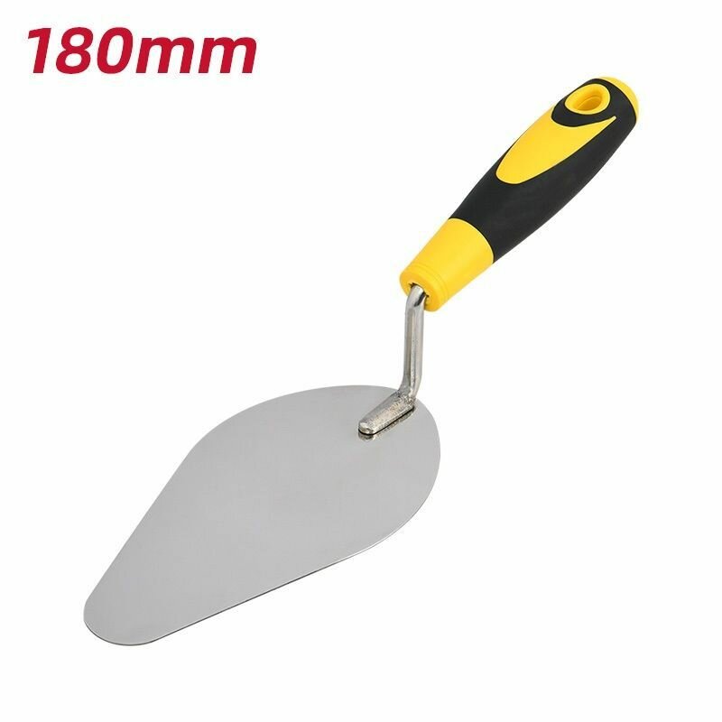 Кельма (мастерок) 175мм "капля" Deli DL509217 (нержавеющая сталь, прорезиненная рукоятка)