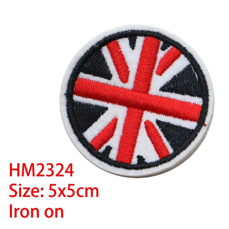 Вышитая нашивка Union Jack, 5x5 см, Iron on, GJ2324