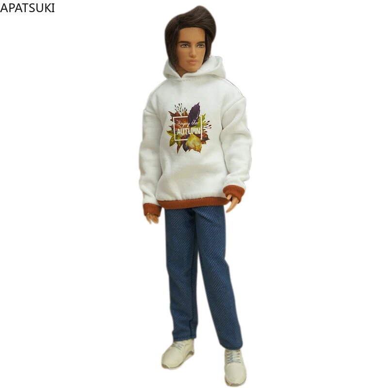 Комплект одежды для куклы Кена: худи и джинсы