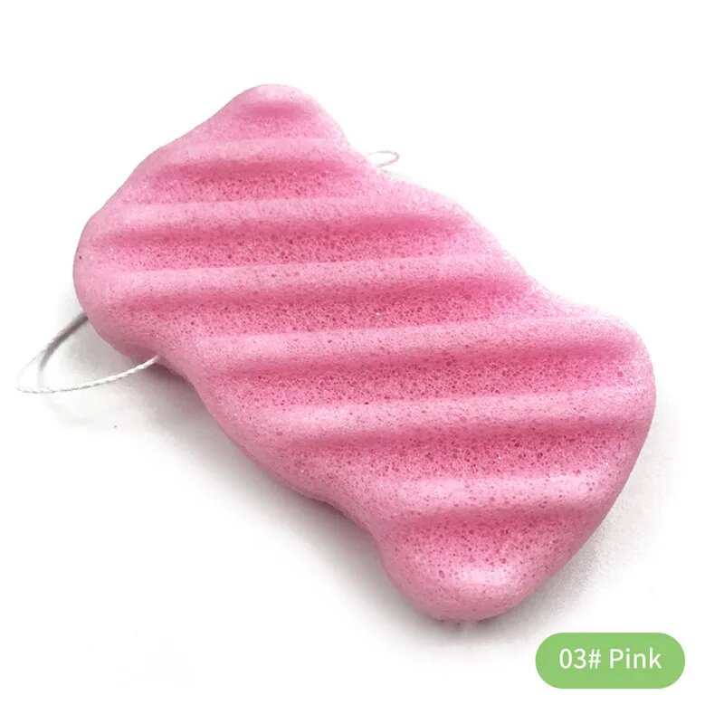 Натуральный конжаковый спонж 6 цветов