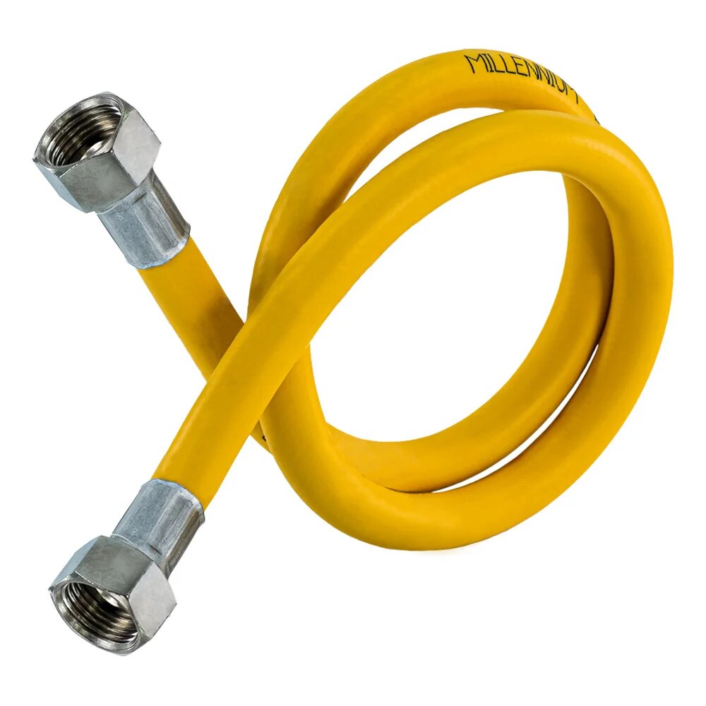 Millennium Шланг газовый ПВХ 1,5 м 3/4" гайка/гайка — гибкая подводка для подключения газового котла и оборудования (Россия) PGPF34150