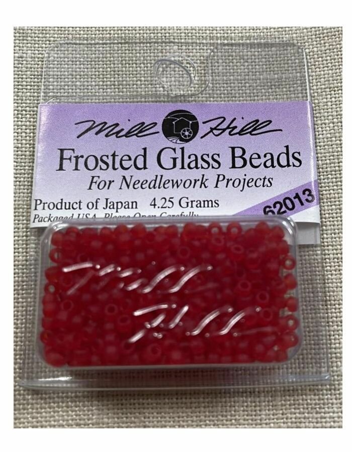 Стеклянный бисер Mill Hill Frosted Glass Seed Beads 4.25 г, цвет: 62013