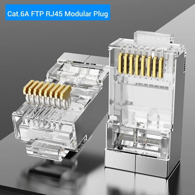 10шт. Cat.6A FTP RJ45 разъем