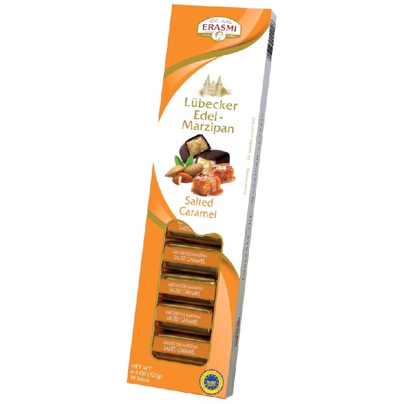 Конфеты CARSTENS ERASMI c классической марципановой начинкой и соленой карамелью 125г