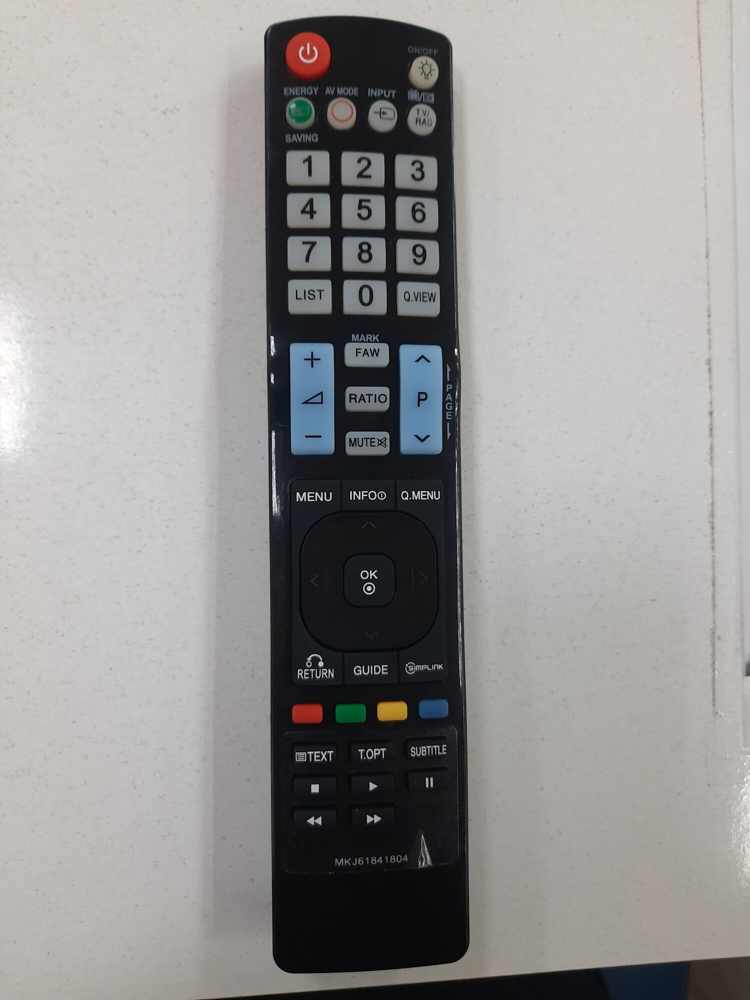 Пульт для телевизора LG MKJ61841804