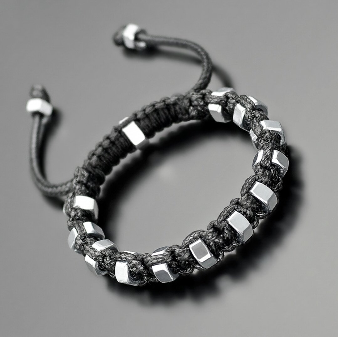 Плетеный браслет, металл