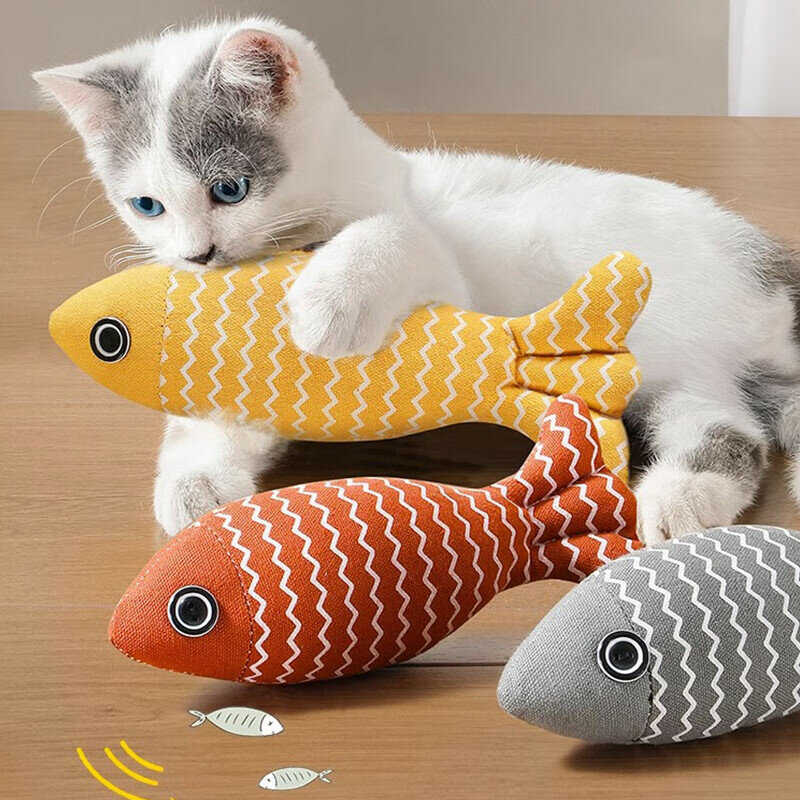 Huanchong Pet Cat Toy, Cat Teaser Wand, Catnip Chew Stick, Self-Entertaining Boredom Relief Tool, Teeth Grinding Cat Toy, for Kittens And Adult Cats