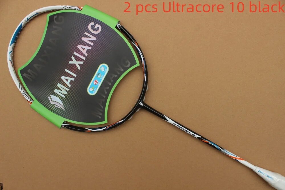 2 шт. ракетки для бадминтона MAI XIANG N11 из углеродного волокна U10 black
