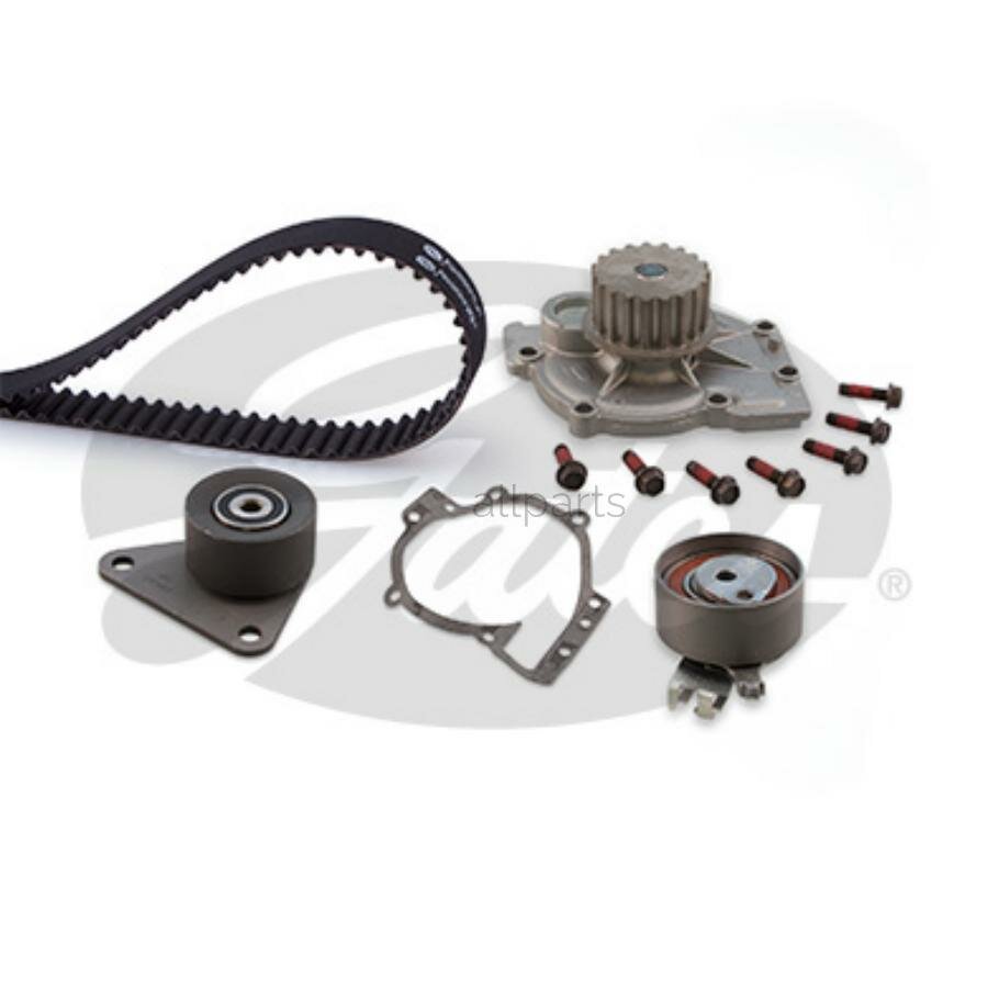 GATES KP15509XS Комплект ГРМ с помпой VOLVO S40/60/70/80/XC70/XC90 2.0/2.3/2.4/2.5 <=2010 (ролик 2шт+ремень 142x23+п
