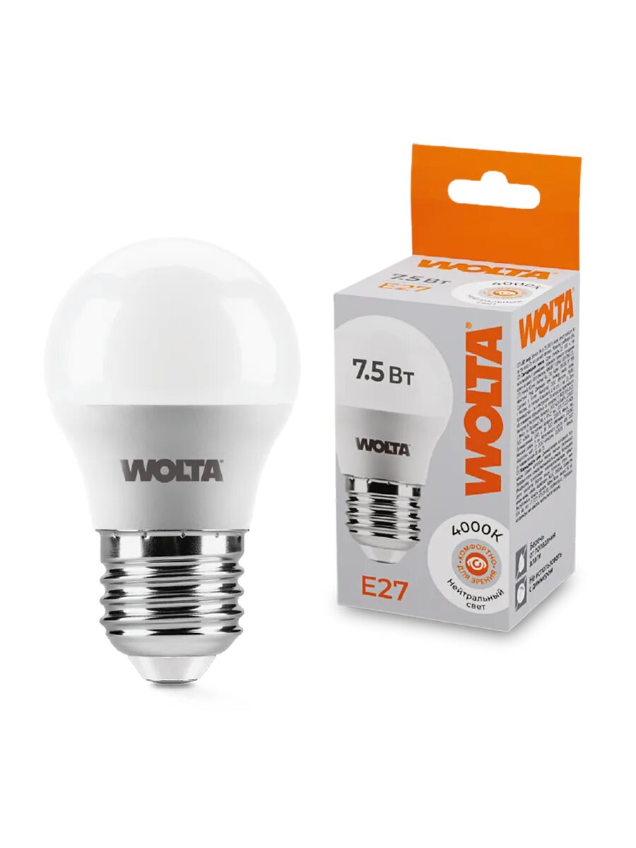 Светодиодная лампа 25S45GL7.5E27 7.5Вт 4000K E27