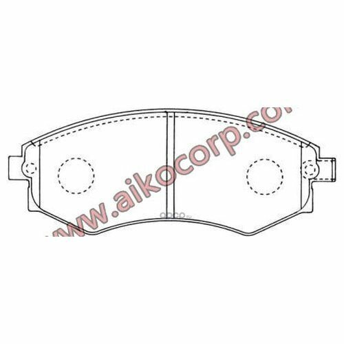 Колодки тормозные передние HYUNDAI Elantra, Sonata, KIA Magentis, Opti Aiko PF2245