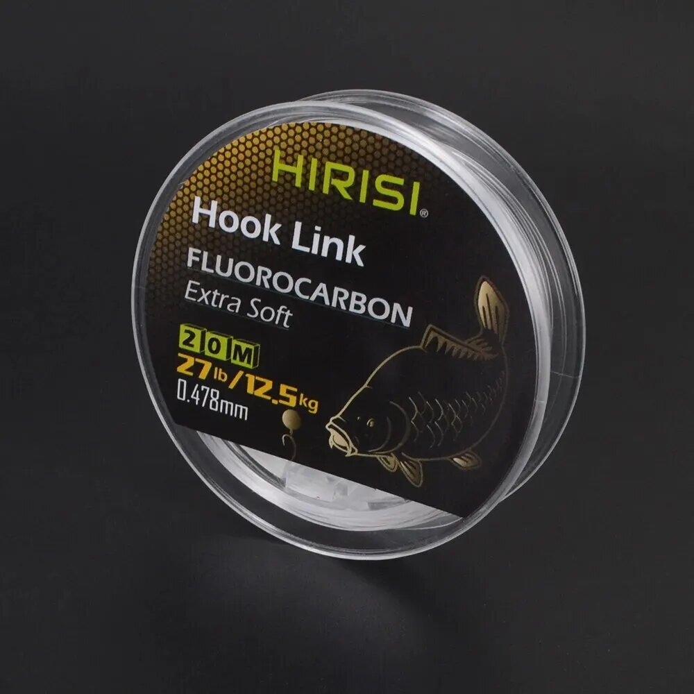 Hirisi Hook Link Fluorocarbon Extra Soft 20M 27lb/12.5kg