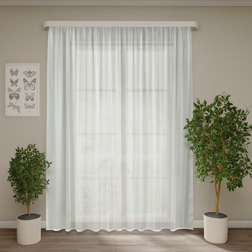 Тюль на ленте KREAFORTA Softy 300x260 см цвет кремовый