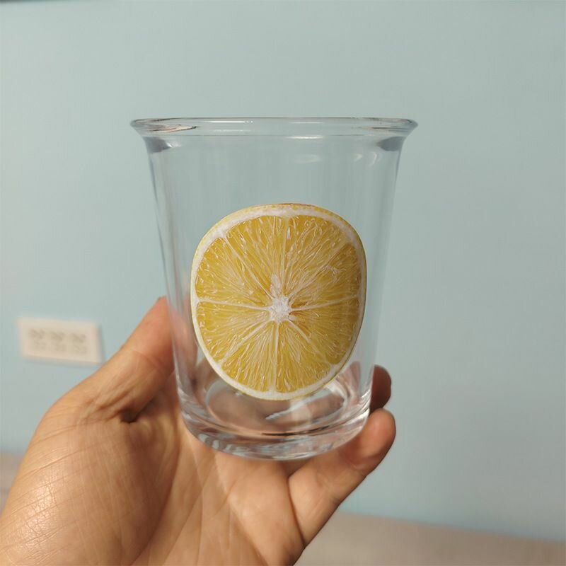 Стеклянный стакан с фруктовым принтом стильный бокал для молока, сока и напитков в стиле ins