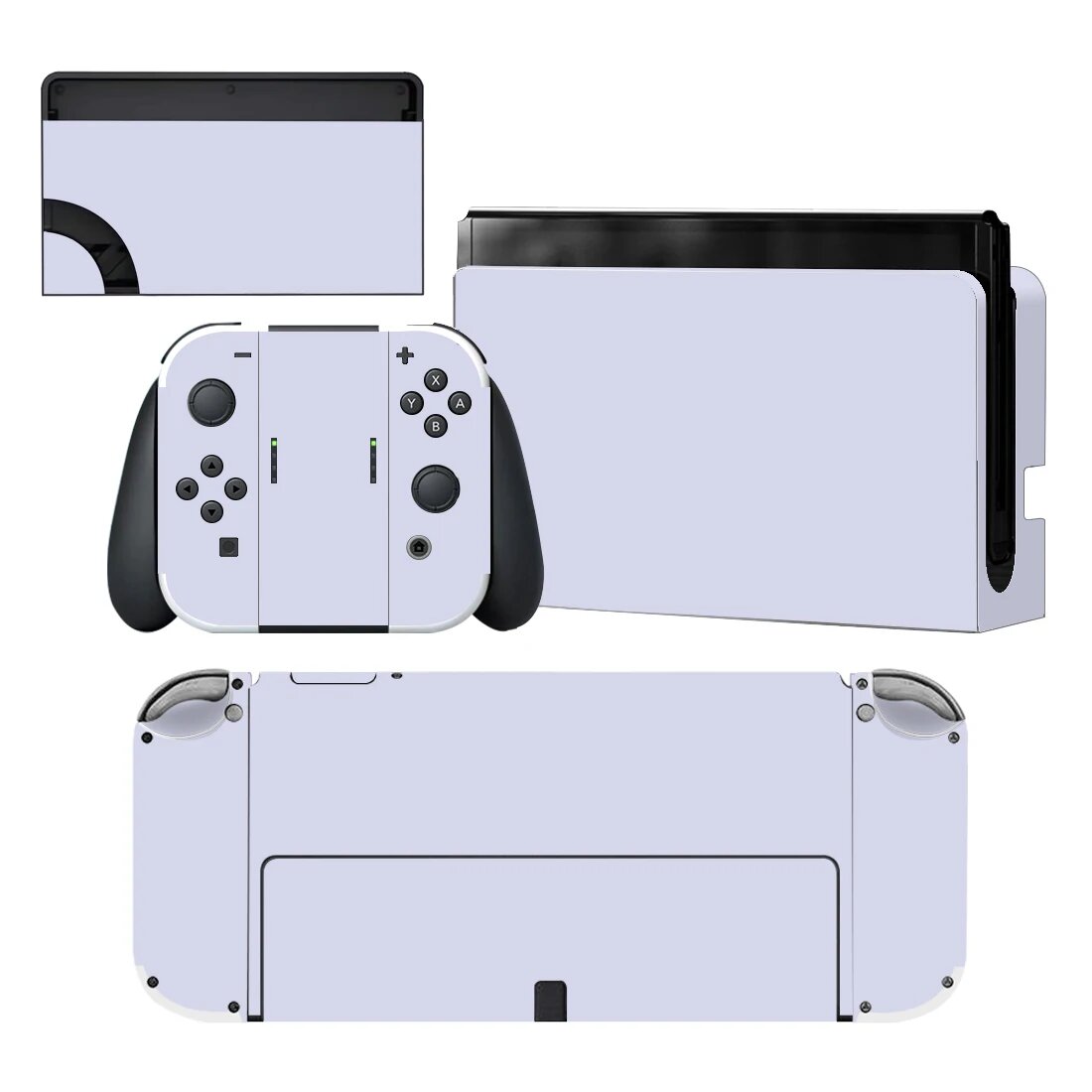 Наклейка для Nintendo Switch OLED Белый/Фиолетовый