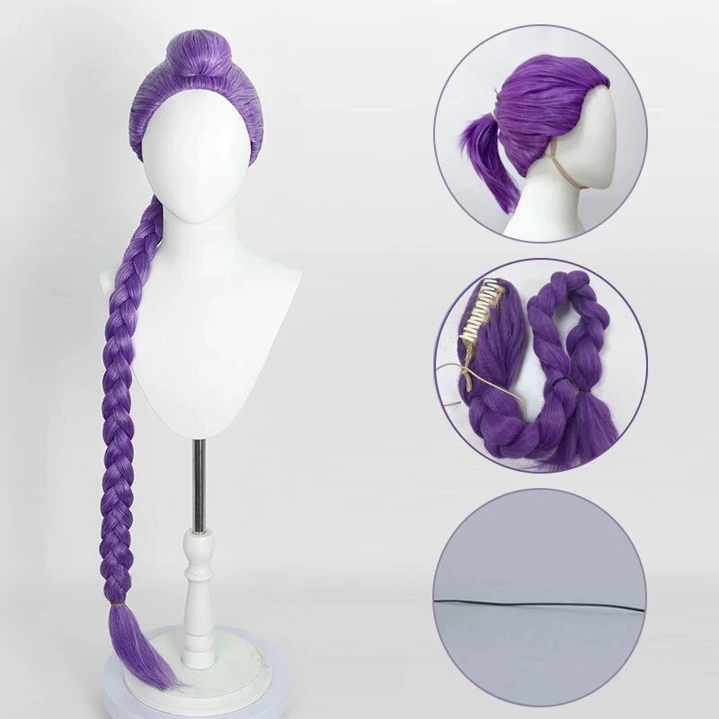 Рumi Косплей Костюм Аниме Демон Черно-Золотой L, rumi wig