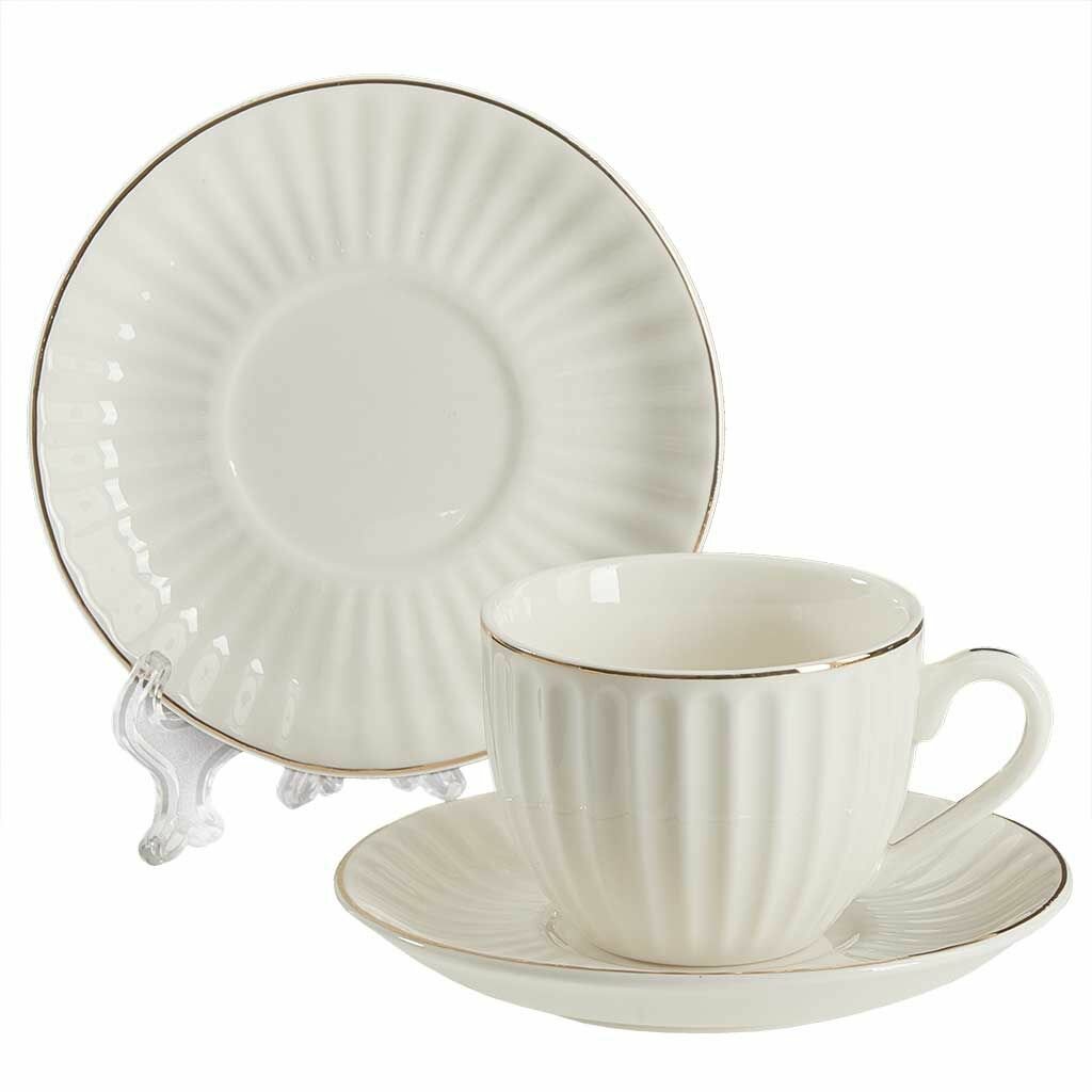 Подарочный кофейный набор 4 предмета "Суфле", фарфор Ф5-038В/2