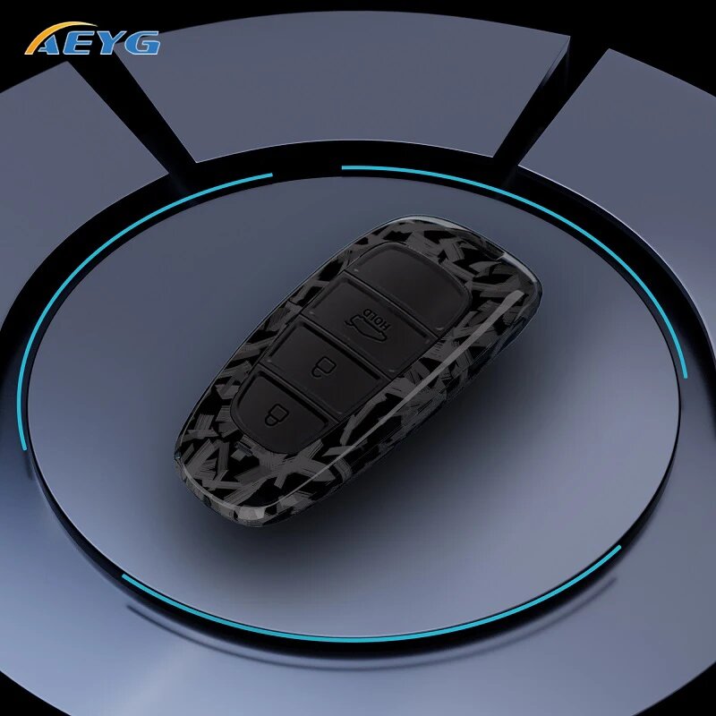 Чехол для ключа Hyundai Tucson Solaris Sonata, H3-Fcarbon