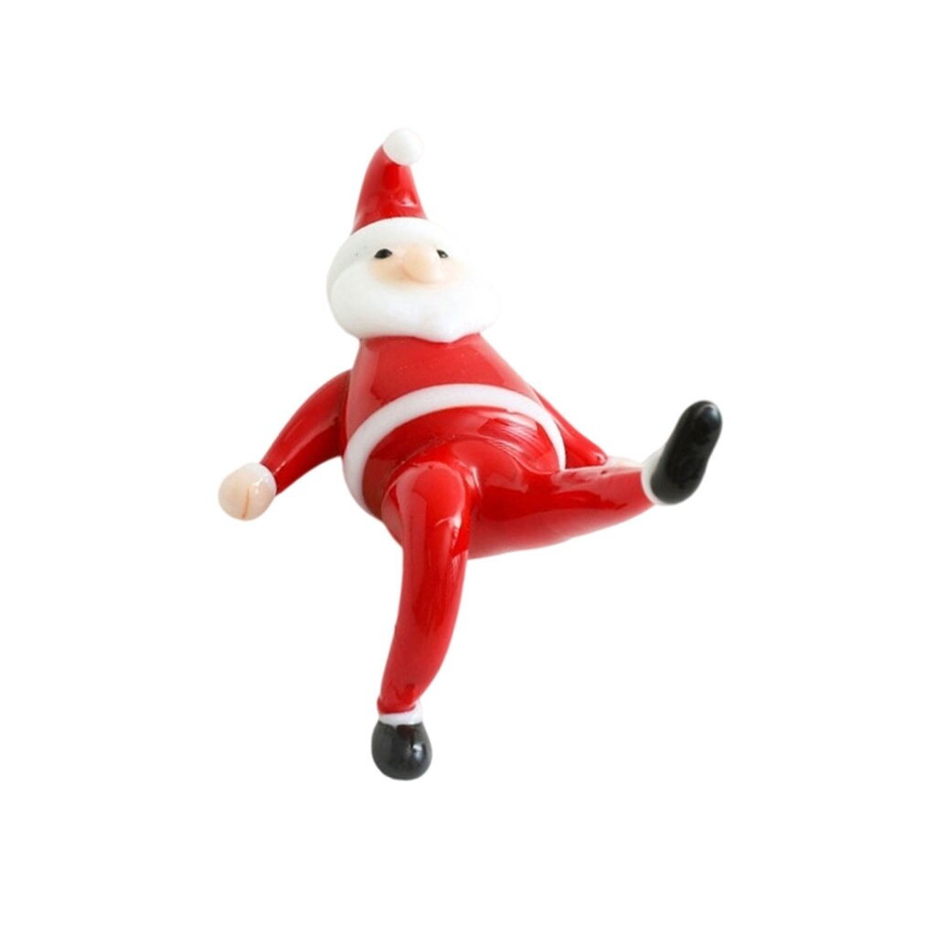 Санта-Клаус, практикующий йогу в стекле -№ 4