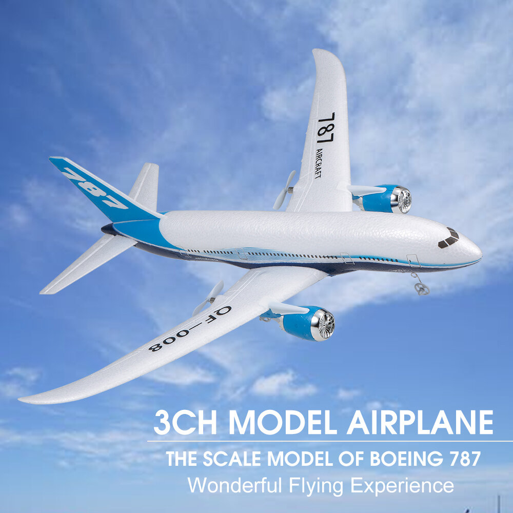 QF008 Boeing 787 Миниатюрная модель самолета 3CH 2.4G Пульт дистанционного управления EPP Самолет RTF RC Игрушка