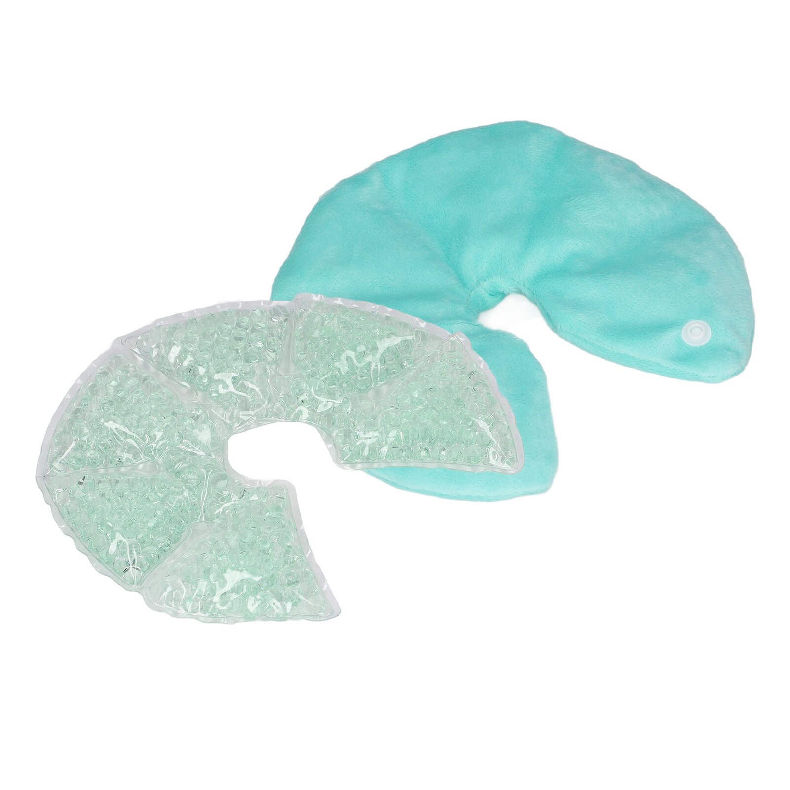 Многофункциональный компресс для груди с гелем – горячо-холодный пакет для облегчения боли, снятия отека и ухода при грудном вскармливании, зеленый